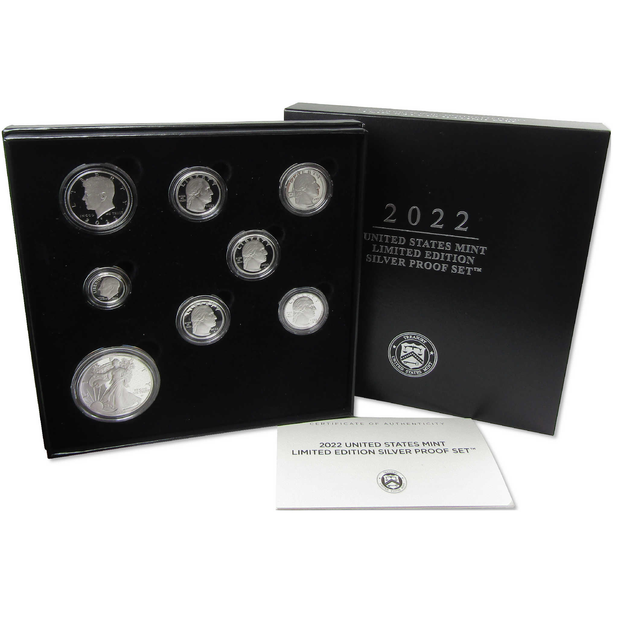 2022 U.S. Mint Limited Edition Silver Proof Set Collectible OGP COA