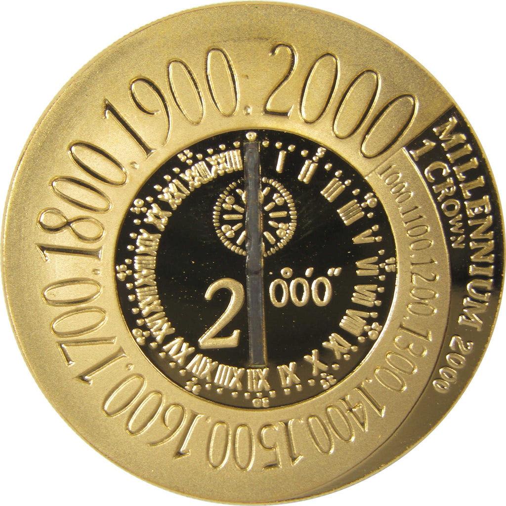 Meridian Line Millennium 2000 2 Coin Silver Gold Proof Set SKU:CPC0842