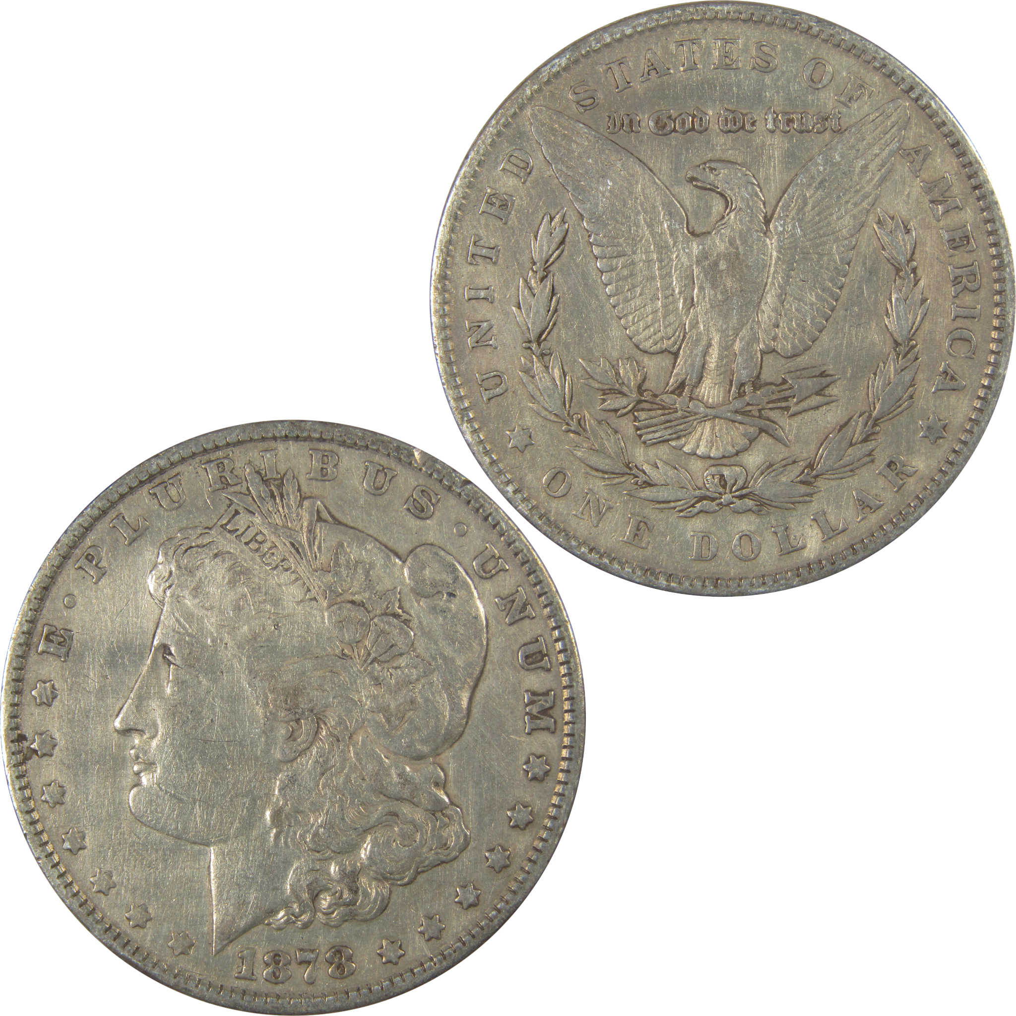 1878 7TF Rev 79 Morgan Dollar XF EF Extremely Fine Details SKU:CPC1078