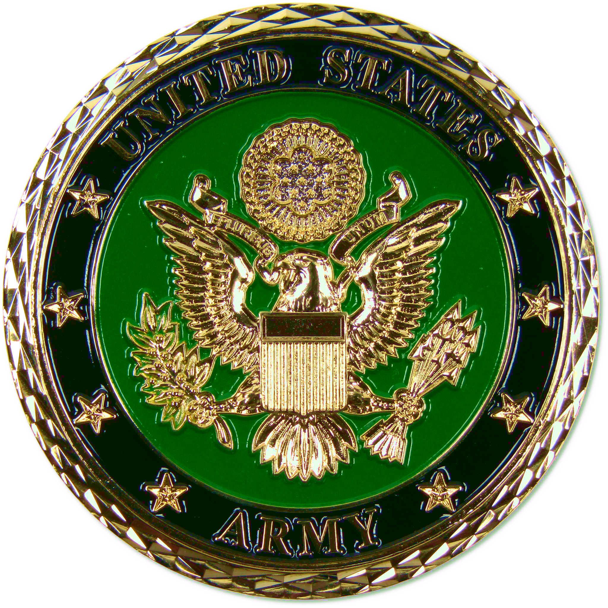United States Army Challenge Coin Brass Collectible Enameled Coloring
