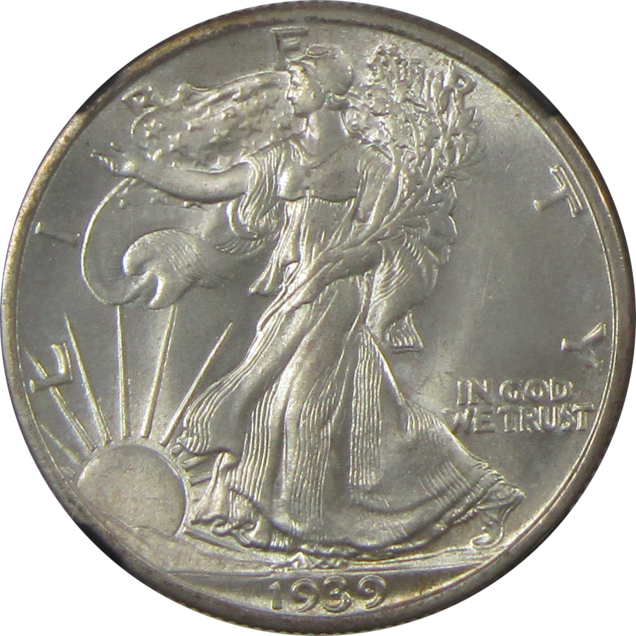 1939 Liberty Walking Half Dollar MS 64 NGC Bag Fragment SKU:I23564