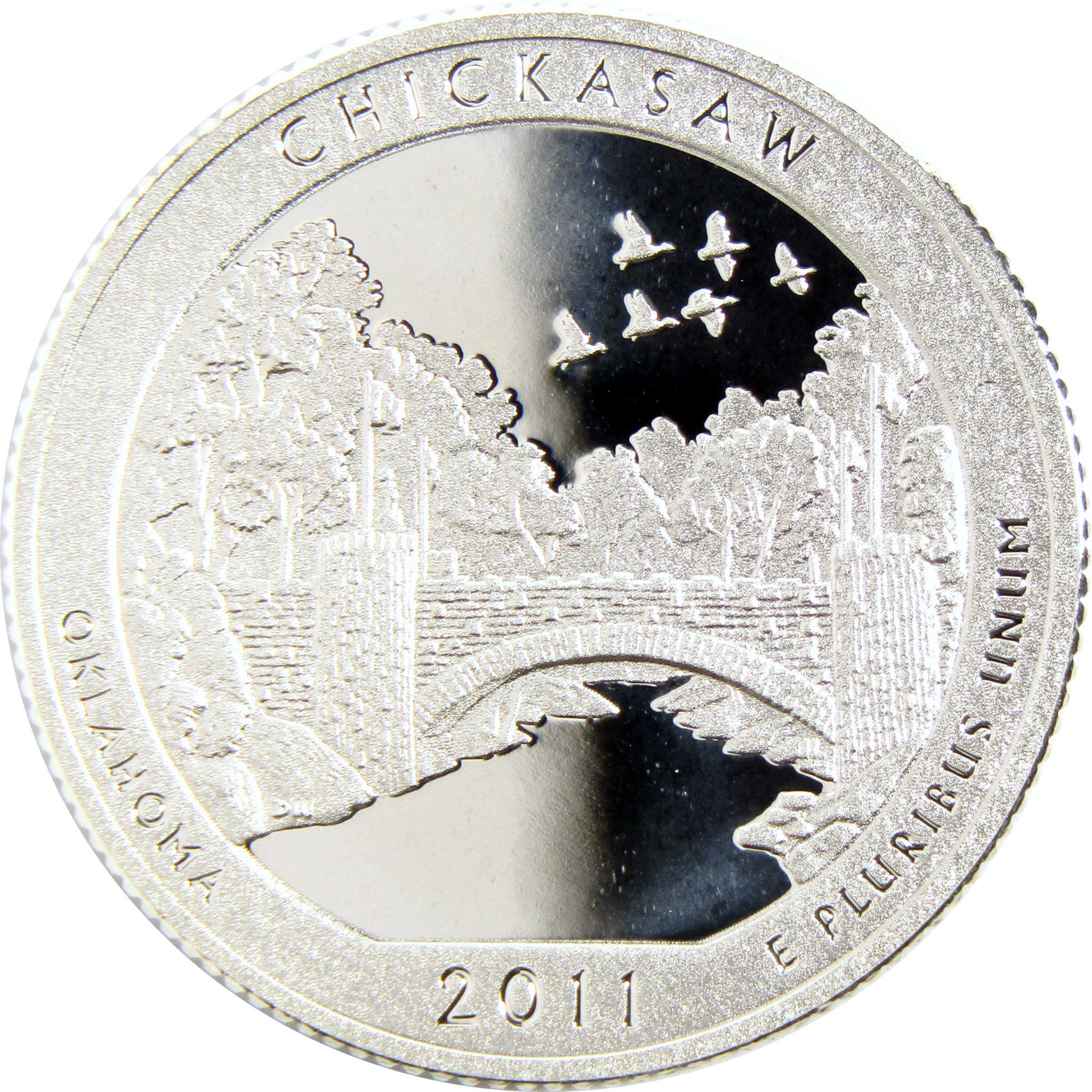 2011 S Chickasaw National Recreation Area Quarter Silver Proof 25c