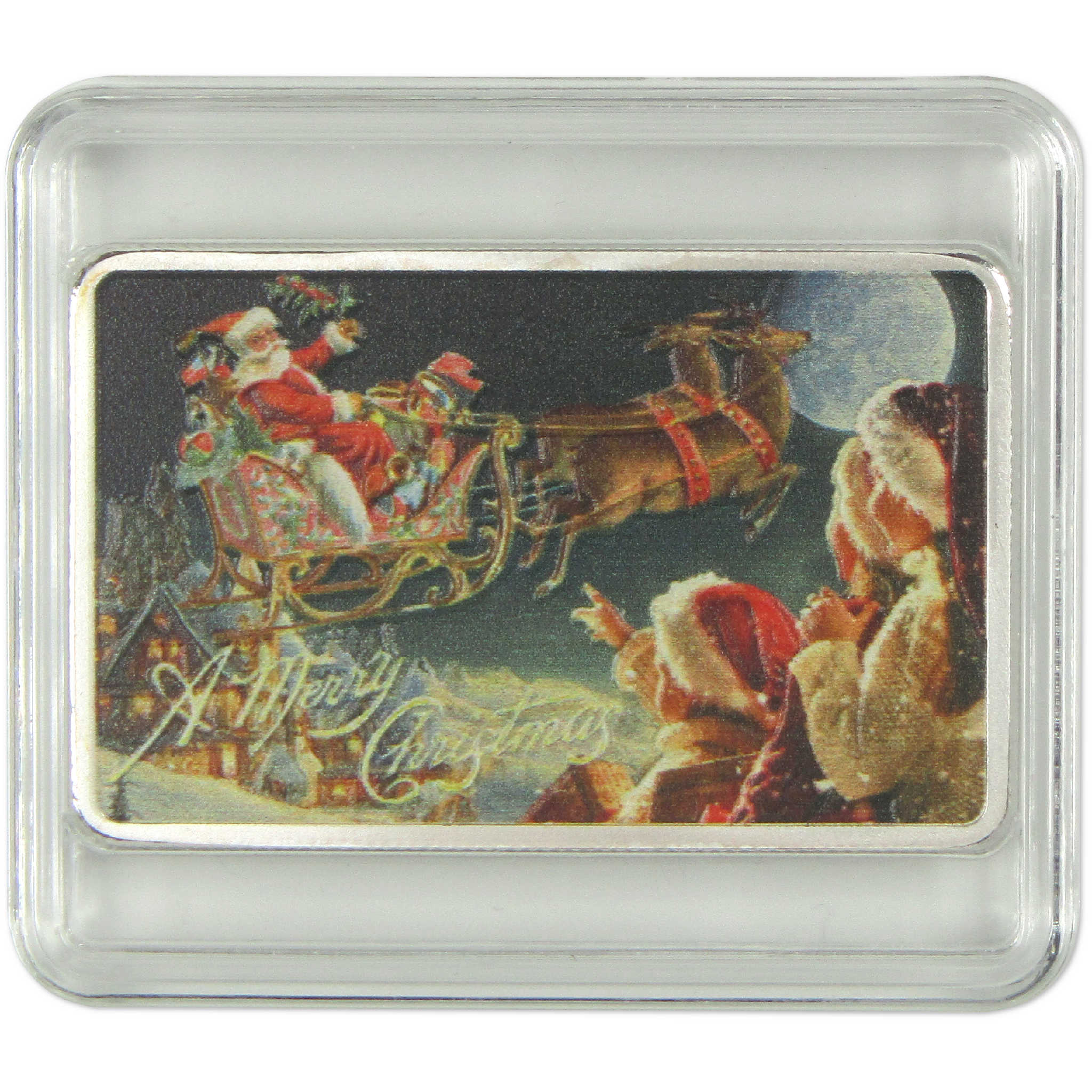 Postcard to Santa 2000 Franc CFA BU 1 oz .999 Silver 2023 Cameroon COA