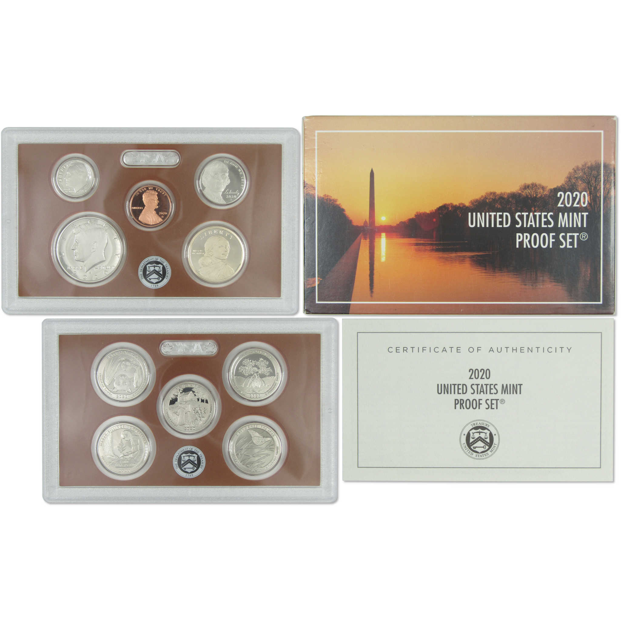 2020 Clad Proof Set U.S. Mint OGP COA No West Point Proof Nickel