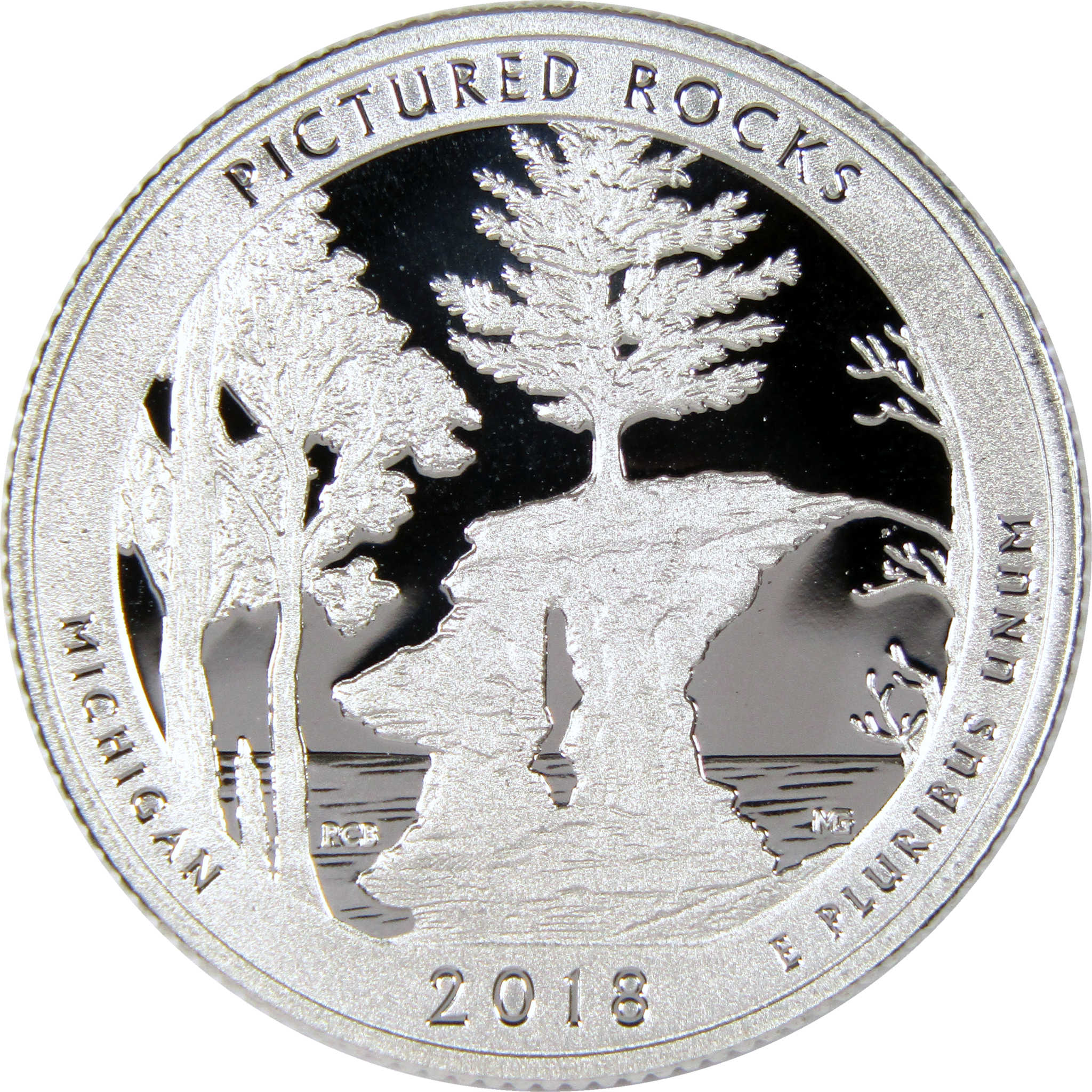 2018 S Pictured Rocks National Lakeshore Quarter Silver Proof 25c Coin