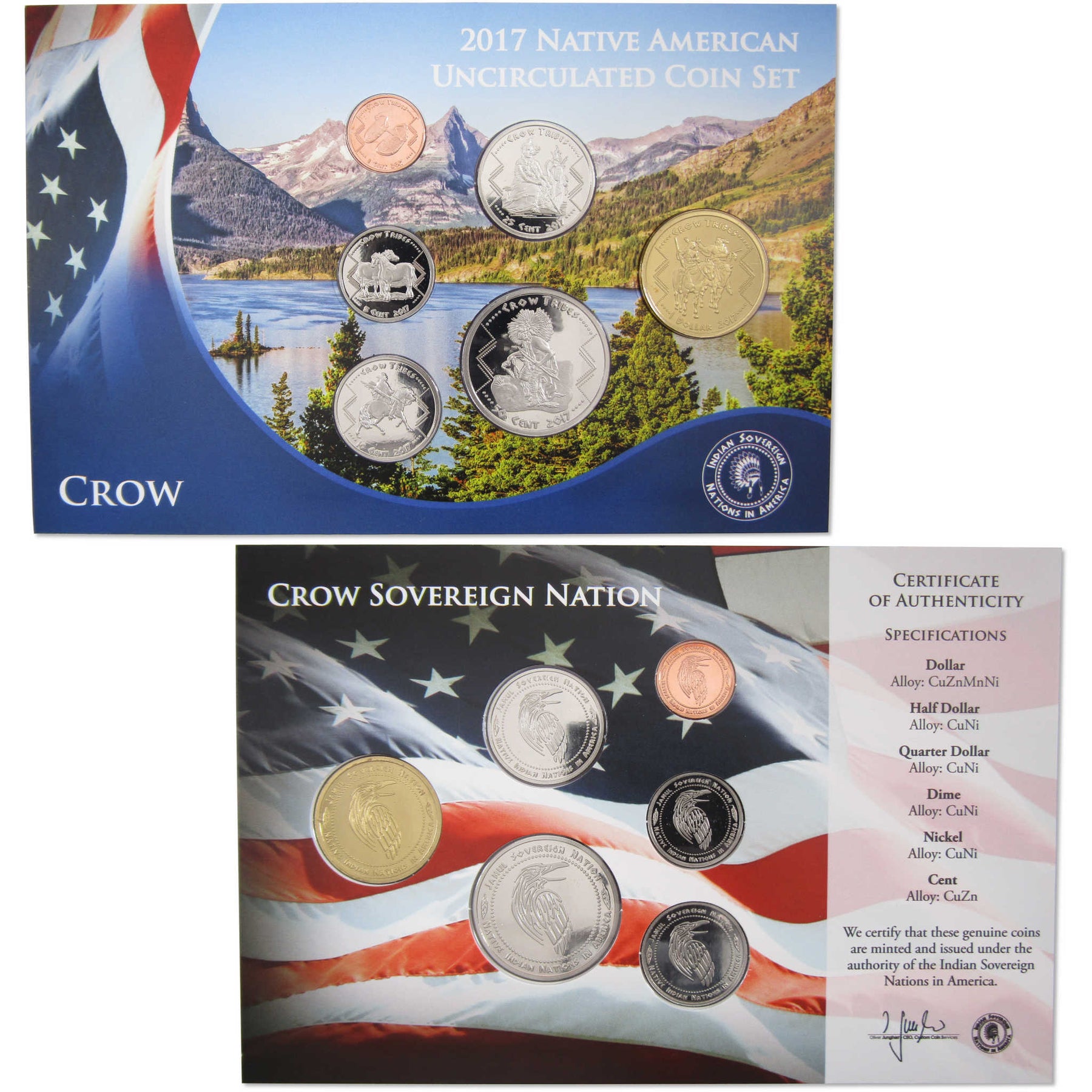 2017 Jamul Native American Crow Sovereign Nation Uncirculated Coin Set